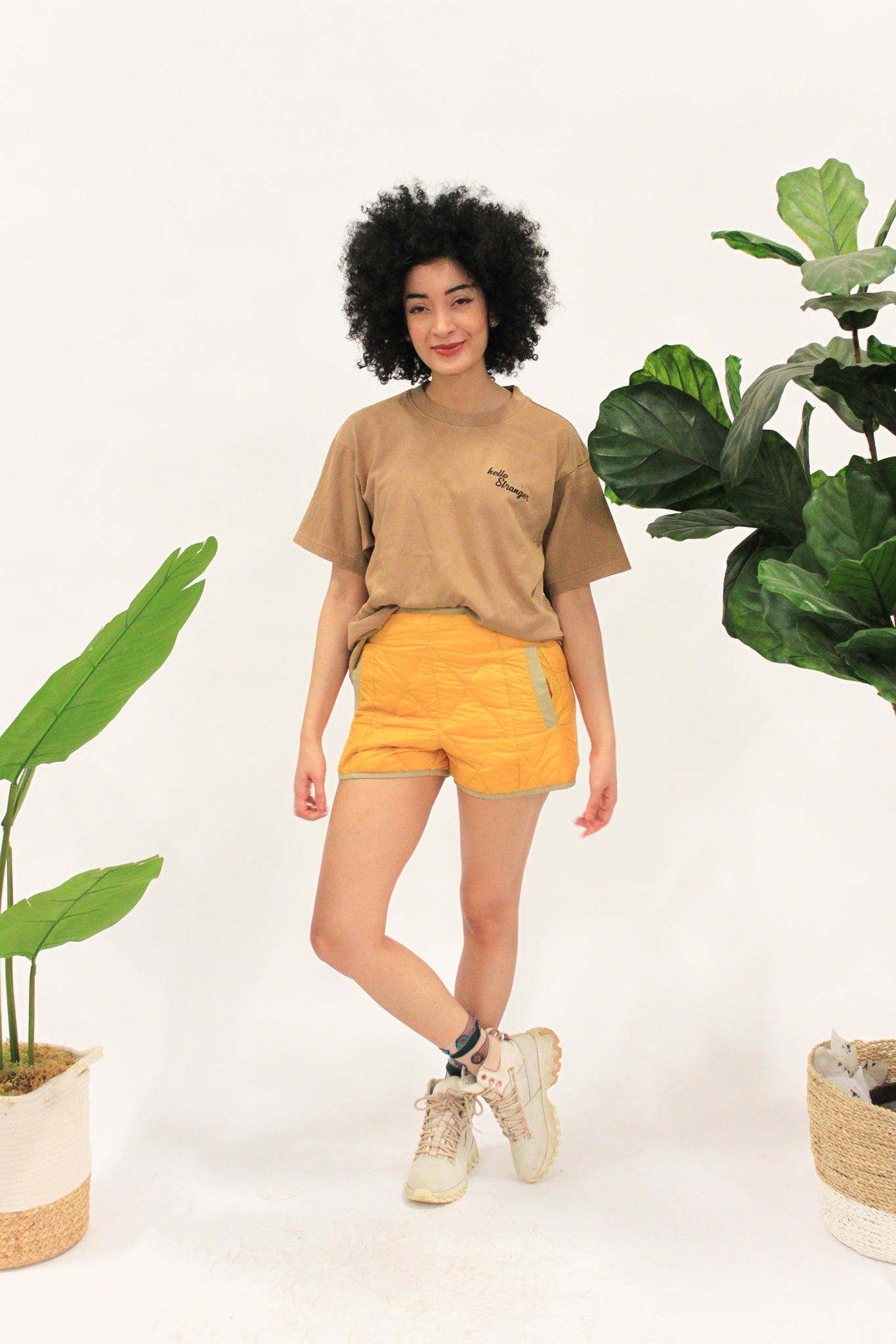 Embroidered "Hello Stranger" t-shirt – Strange Bikinis